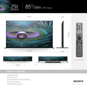 Sony Z9J 85 Inch TV: BRAVIA XR Full Array LED 8K Ultra HD Smart Google TV with Dolby Vision HDR and Alexa Compatibility XR85Z9J- 2021 Model