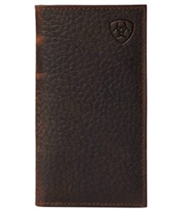 ariat rodeo wallet emboss corner logo brown one size