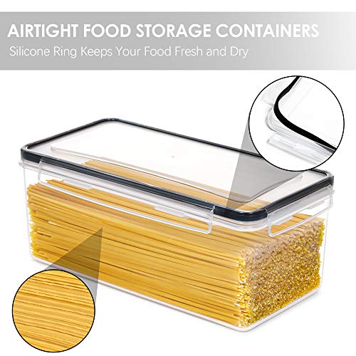 2 Pack Stackable Makeup Organizer and 4PCS 3.2L Spaghetti Container