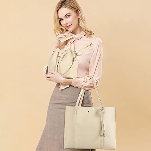 kookoomia Handbags for Women Fashion Shoulder Bags Women Casual Tote Tassel Satchel Hobo Bags Purse Set 3pcs