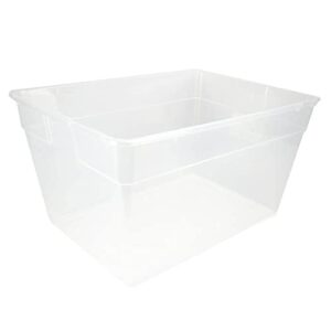 Sterilite 56 Quart Clear Plastic Utility Storage Organization Container Box with Latching Lid (16 Pack)