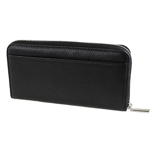 Kate Spade New York glitter on large continental wallet in black/silver