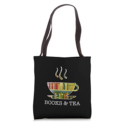 Books And Tea - Book Reader and Book Lover Tote Bag