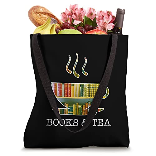 Books And Tea - Book Reader and Book Lover Tote Bag