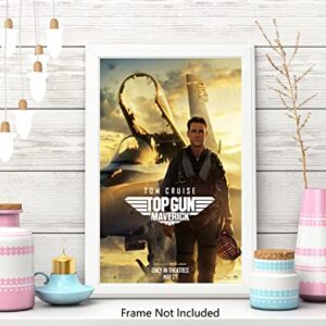 XIHOO Top Gun: Maverick 2022 Movie Unframed Wall Decor Poster 24x36