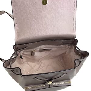 Kate Spade New York Darcy Flap Drawstring Medium Backpack Leather Warm Taupe