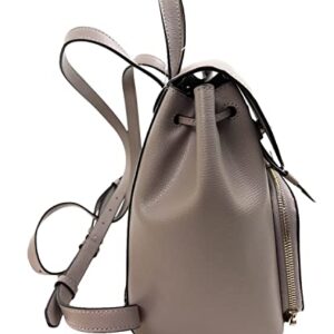 Kate Spade New York Darcy Flap Drawstring Medium Backpack Leather Warm Taupe