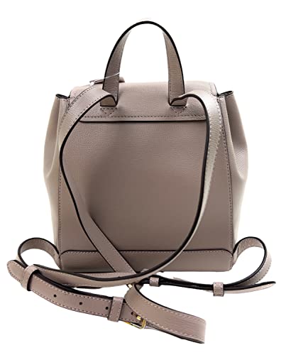 Kate Spade New York Darcy Flap Drawstring Medium Backpack Leather Warm Taupe