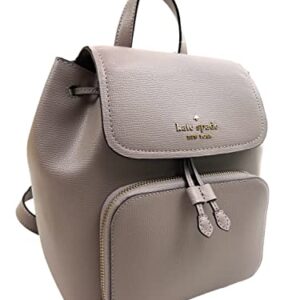 Kate Spade New York Darcy Flap Drawstring Medium Backpack Leather Warm Taupe