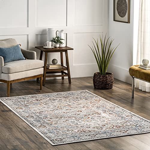 nuLOOM Cady Machine Washable Transitional Area Rug, 8' x 10', Beige