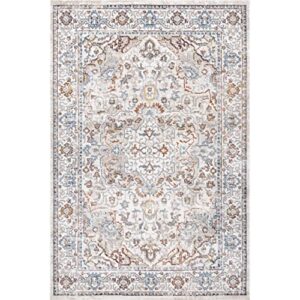 nuLOOM Cady Machine Washable Transitional Area Rug, 8' x 10', Beige