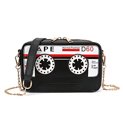 Emprier Women's Retro Tape Recorder Evening Purse Crossbody HandBag Shoulder Bag Clutch Party bag