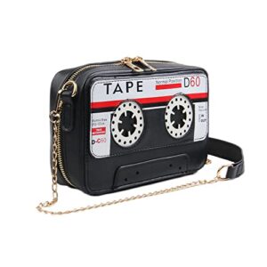 Emprier Women's Retro Tape Recorder Evening Purse Crossbody HandBag Shoulder Bag Clutch Party bag