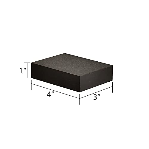 WELLAND Small Floating Shelves, Wall Mounted Mini Display Shelf for Bedroom, Kids Room or Study Room (Black, Pack of 6)