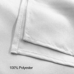 TANIASH 6 Pack White Tablecloths for Tectangle Tables 60 x 84 Inch,Wrinkle Resistant Polyester Table Cloth for 4 Foot Table,Great for Wedding Banquet Restaurant/Parties/Baby Shower