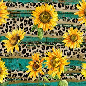 Sunflower Rustic Wood Tumbler Sublimation Transfer, Ready to Press, 20 oz Straight Tumbler, Sunflowers Transfer for Tumbler, Rustic Transfer (Straight)