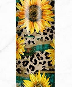 Sunflower Rustic Wood Tumbler Sublimation Transfer, Ready to Press, 20 oz Straight Tumbler, Sunflowers Transfer for Tumbler, Rustic Transfer (Straight)