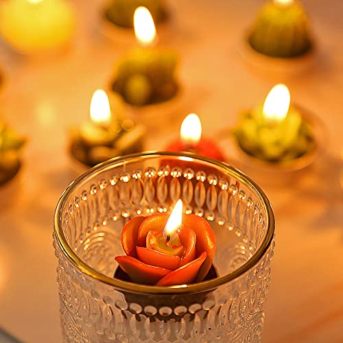 LJQizn 12pcs Cactus Tealight Candles Handmade Delicate Succulent Cactus Candles Tea Lights Perfect for Birthday Party Wedding Spa Home Decor Gifts (12pcs Cactus Candles)