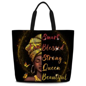 african american tote bag for black women black girl shoulder handbags large satchel bags for beach work school travel