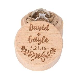 personalized wedding ring box, wooden ring box, ring bearer box, wedding ring holder, custom ring box, engagement ring box