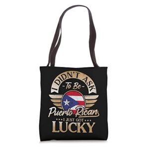 puerto rico flag souvenirs for puerto ricans men & women tote bag