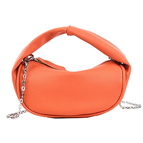 Cute Hobo Tote Handbag Mini Clutch Purse with Zipper Closure