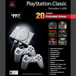 Sony PlayStation Classic Console Holiday 20 Games Bonus Bundle