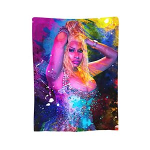 Nicki Rapper Minaj Super Soft Micro Fleece Blanket Home Decoration Warm Flannel Blanket 60"x50"