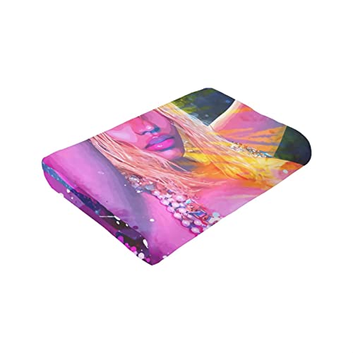 Nicki Rapper Minaj Super Soft Micro Fleece Blanket Home Decoration Warm Flannel Blanket 60"x50"