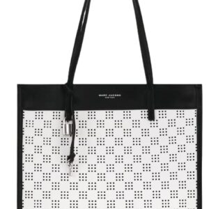 Marc Jacobs The Grind Coated Leather Tote (Cotton Multi)