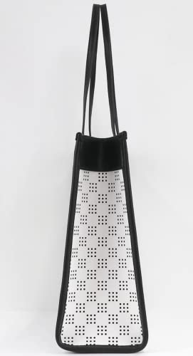 Marc Jacobs The Grind Coated Leather Tote (Cotton Multi)