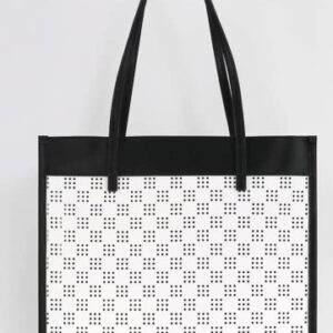 Marc Jacobs The Grind Coated Leather Tote (Cotton Multi)