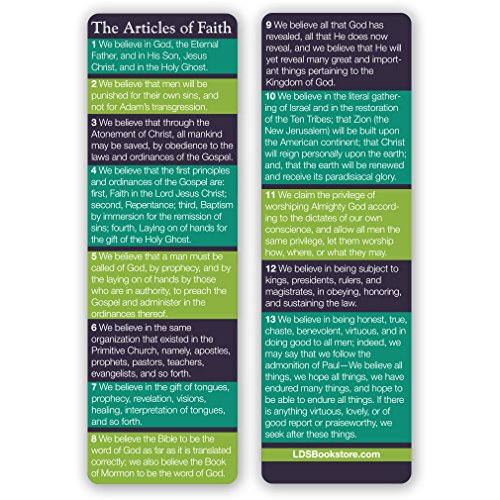 Articles of Faith Bookmark