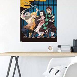 Trends International Demon Slayer - Group Art Wall Poster, 22.375" x 34", Unframed Version