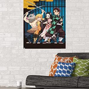 Trends International Demon Slayer - Group Art Wall Poster, 22.375" x 34", Unframed Version