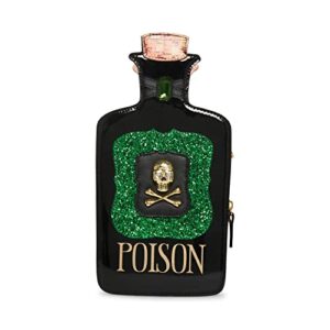 betsey johnson poison/love potion bottle crossbody, black