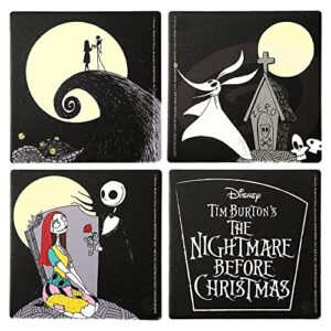 disney the nightmare before christmas ceramic coasters set of 4