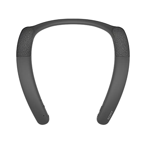 Sony SRS-NB10 Wireless Neckband Bluetooth Speaker Comfortable and Lightweight with Technology to Work from Home, Built-in mic, 20 Hours of Battery Life, and IPX4 Splash-Resistant- Charcoal Gray