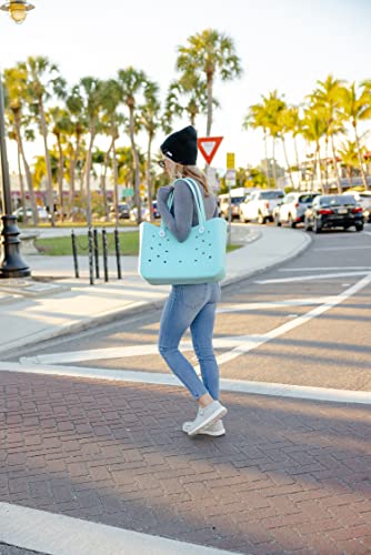 FROGG TOGGS womens Tote Lightweight, Washable Eva Beach Beyond HANDBAG, Navy, Navy US