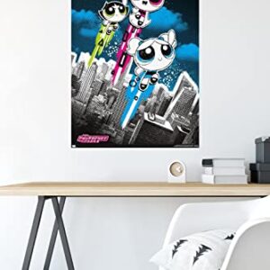 Trends International Powerpuff Girls-Group City Wall Poster, 22.375" x 34", Premium Unframed Version