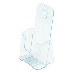 deflecto 77501 DocuHolder for Countertop or Wall Mount Use, 4 1/4w x 3 1/4d x 7 3/4h, Clear