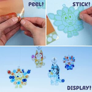 Bluey Ultimate Activity Backpack, Create Your Own Suncatchers & Reveal Surprise Scenes, Perfect for Travel, Road Trip Toy, or Toddler Gift Bluey Birthday Party, Great Activity Set for Kids 3, 4, 5, 6