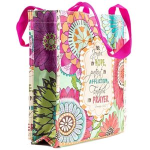 divinity boutique tote-bible study -joyful flower