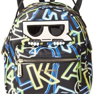 Karl Lagerfeld Paris womens Amour Small Handbags Backpack Black Neon Clps Maybelle One Size, Black/Neon Clps Maybelle, One Size US