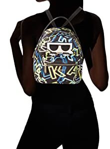 Karl Lagerfeld Paris womens Amour Small Handbags Backpack Black Neon Clps Maybelle One Size, Black/Neon Clps Maybelle, One Size US