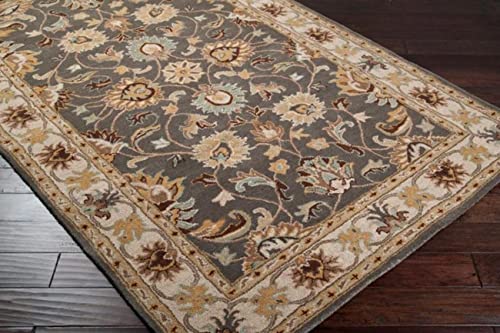 Mark&Day Area Rugs, 2x8 Paris Traditional Khaki Runner Area Rug, Brown/White/Beige Carpet for Hallway, Bedroom or Kitchen (2'6" x 8' Runner)