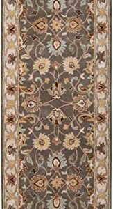 Mark&Day Area Rugs, 2x8 Paris Traditional Khaki Runner Area Rug, Brown/White/Beige Carpet for Hallway, Bedroom or Kitchen (2'6" x 8' Runner)