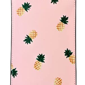 Kate Spade New York Staci North South Phone Printed Crossbody (Pineapple Pink Multi)