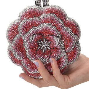 MOSSMON Designer Crystal Evening Clutch Bag Elegant Bride Wedding Party Purse for Women