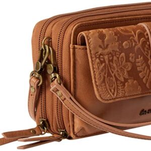 The Sak Womens Sequoia Extra Large Smartphone Crossbody, Tobacco Floral Embossed Ii, One Size US